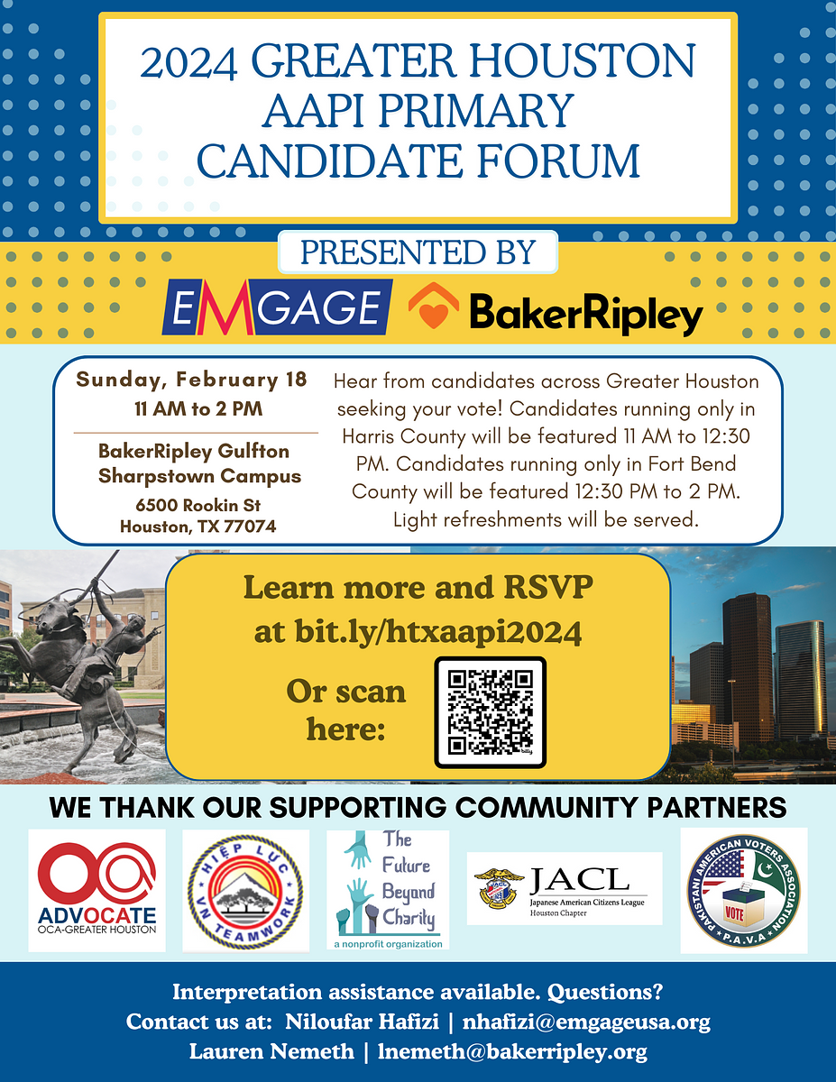 Candidate Forums and Debates for Houston and Harris County Candidate Forums and Debates for Houston and Harris County