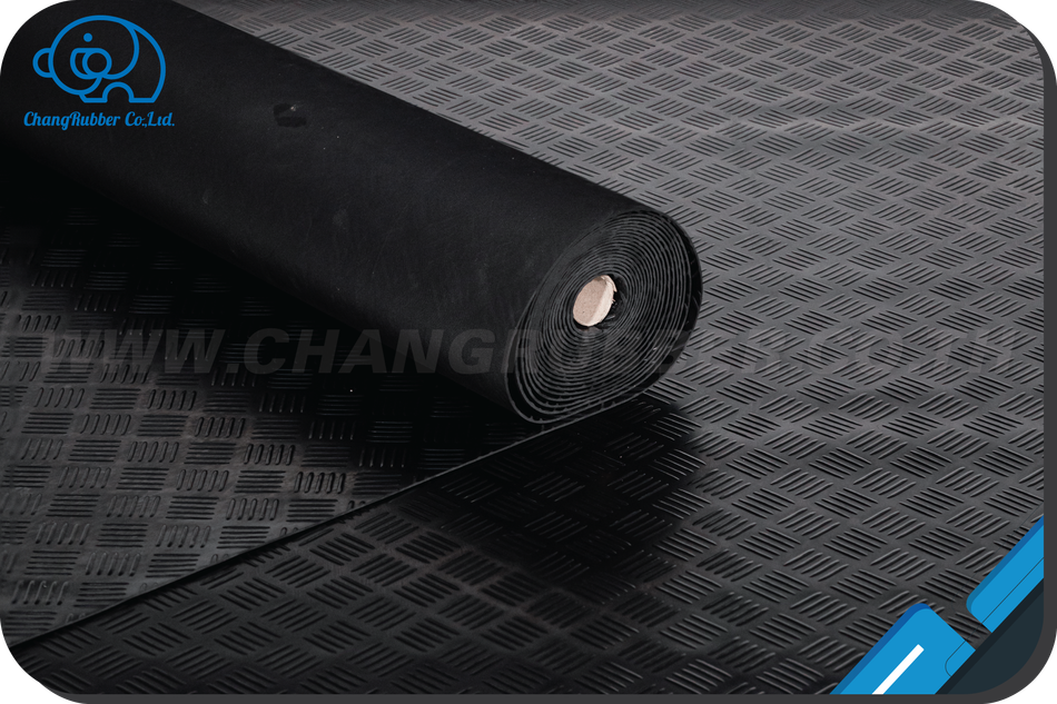แผ่นยาง Anti-Slip Rubber Sheet : Checker Runner [CNASRCR]