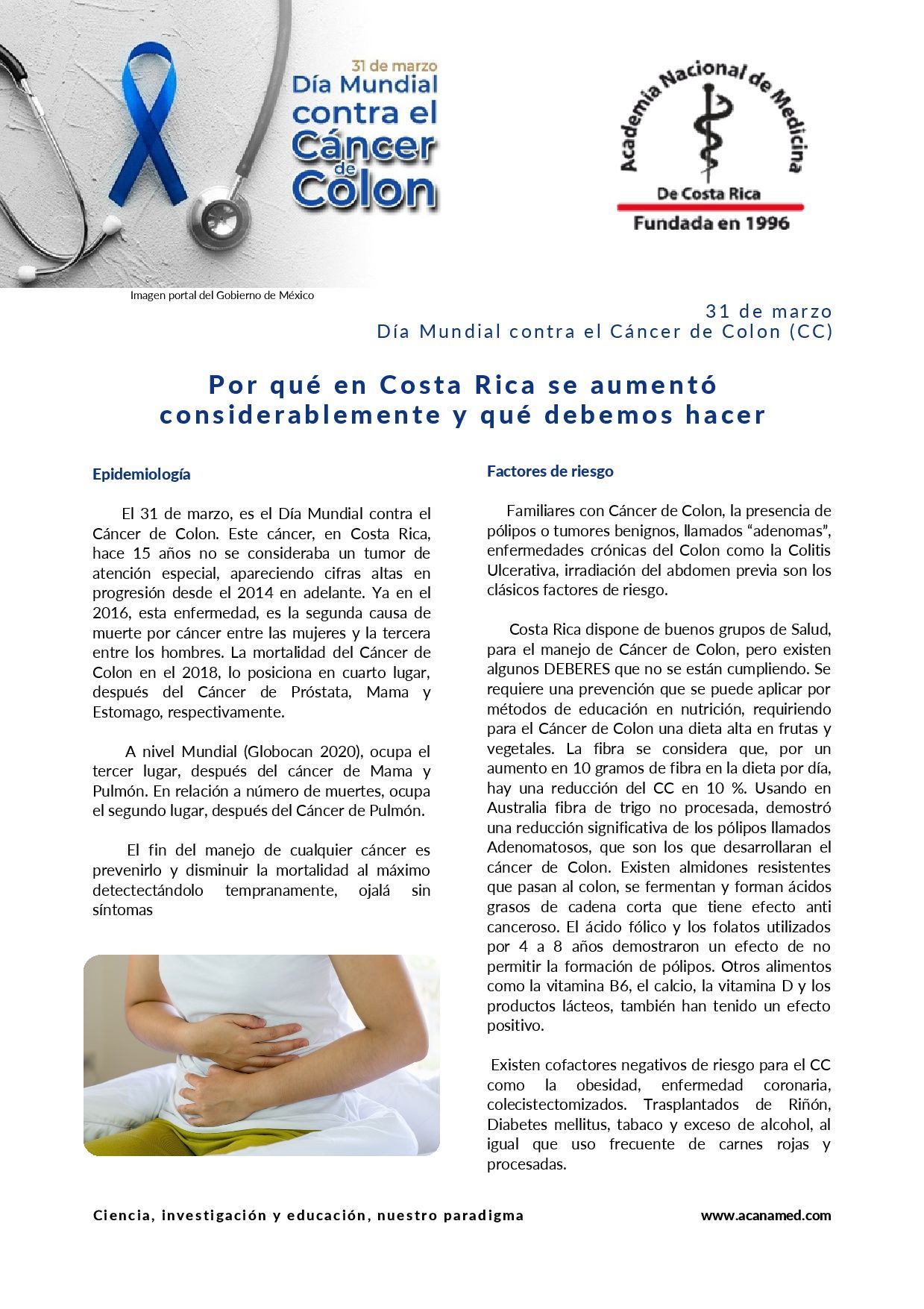 Día Mundial contra el Cáncer de Colon