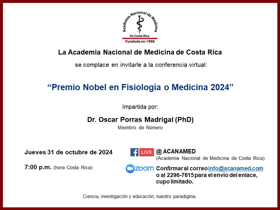 Conferencia Premio Nobel en Fisiología o Medicina 2024