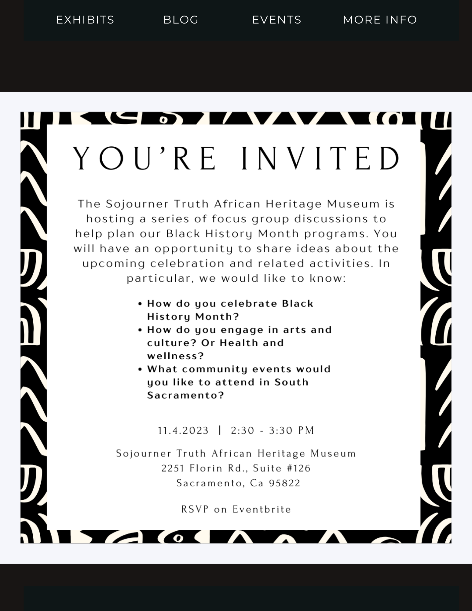 Sojourner Truth African Heritage Museum | Home