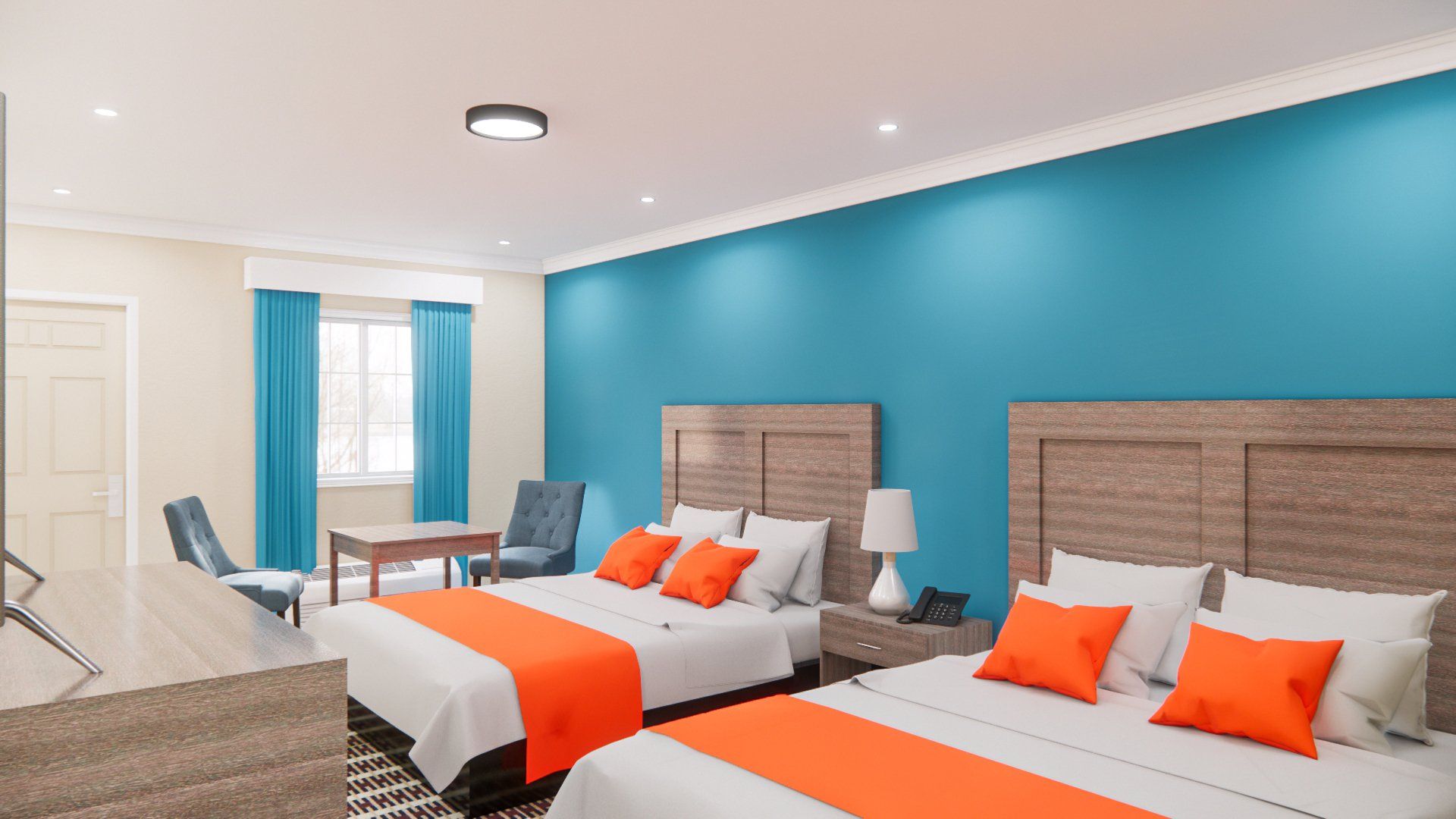 spacious well-appointed guest rooms in various types with upscale amenities