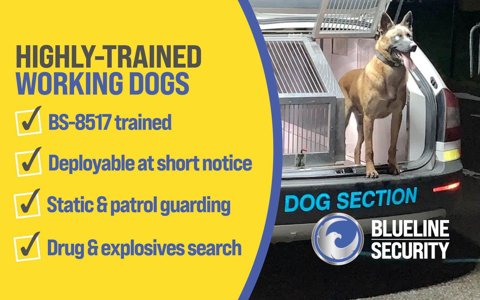 Working Dogs | Blueline Security