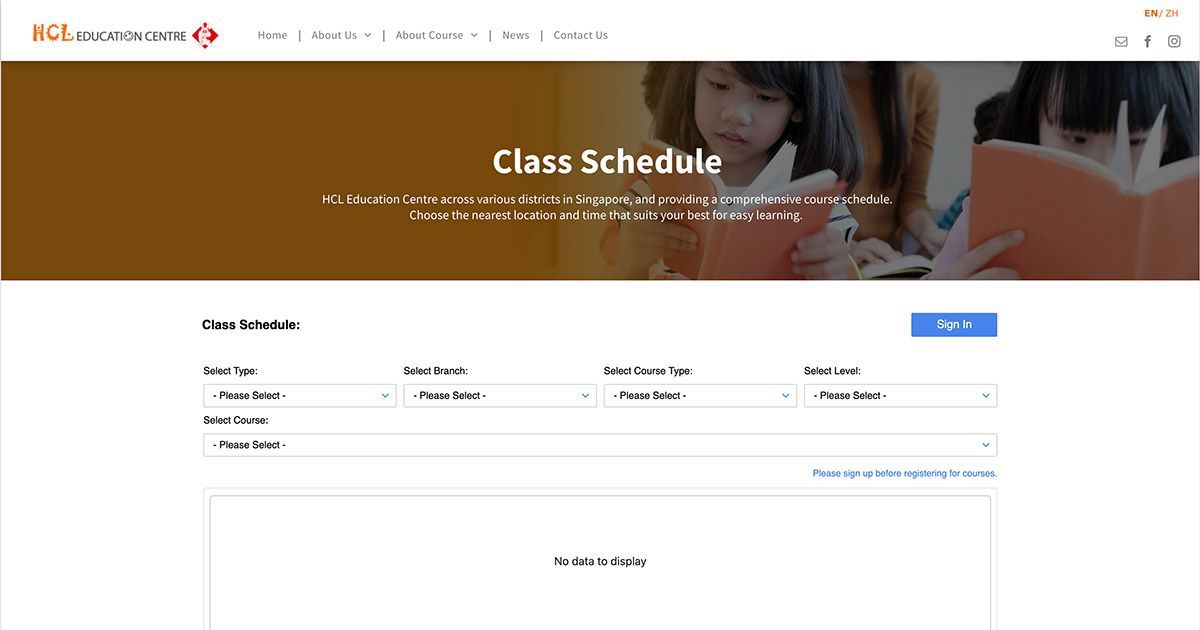 Chinese Class Schedule & Registration | HCL Education Centre