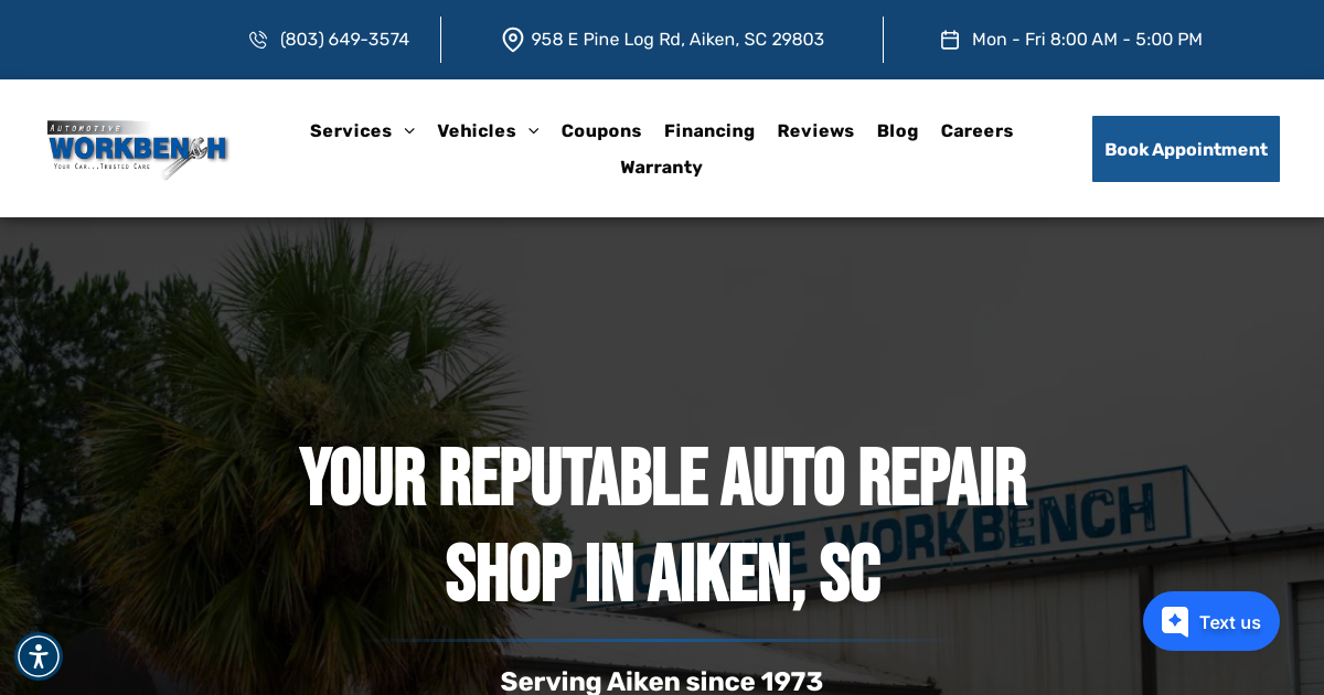 Tune-Up Services in Aiken, SC | Automotive Workbench