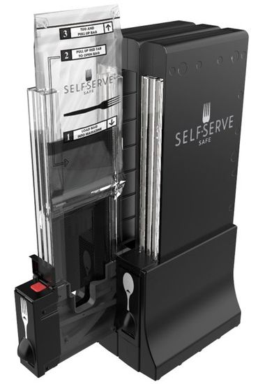 Self-Serve Safe is the only complete hygienic cutlery dispensing system