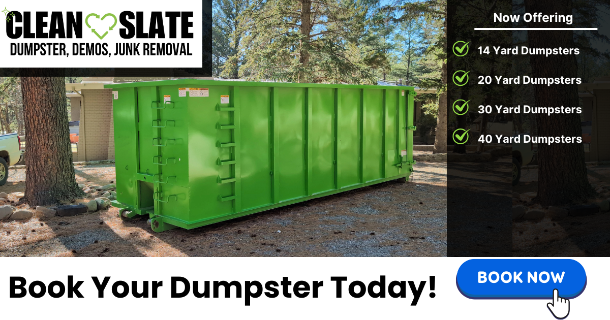 Dumpster Rentals & More in Las Cruces, NM - Clean Slate