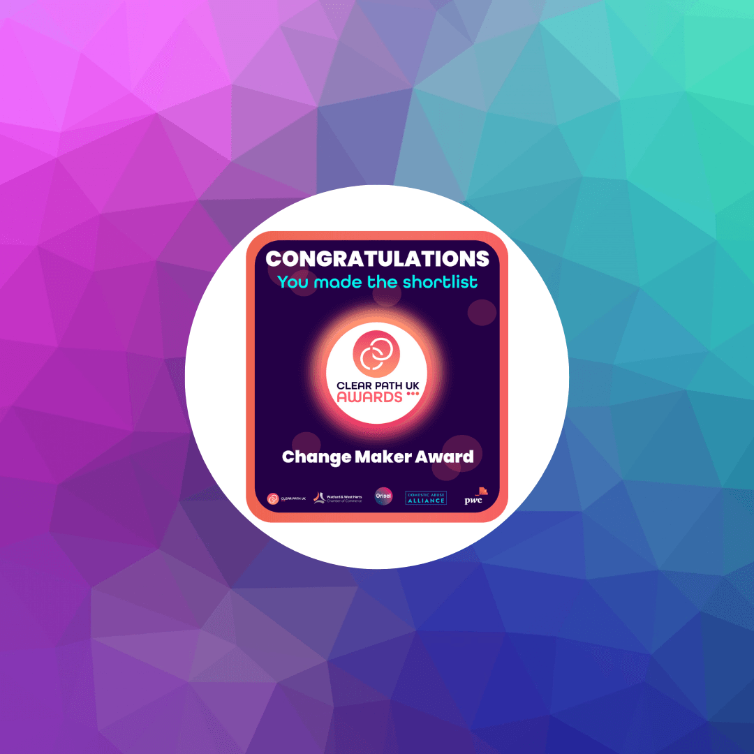 Domestic abuse award nomination from Clear Path UK