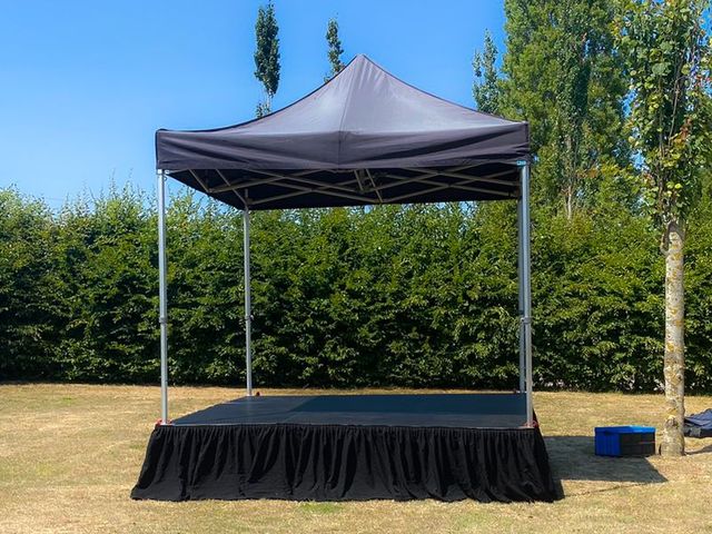 Outdoor Stage With Canopy