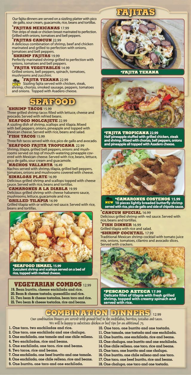 Mexican Restaurant Menus