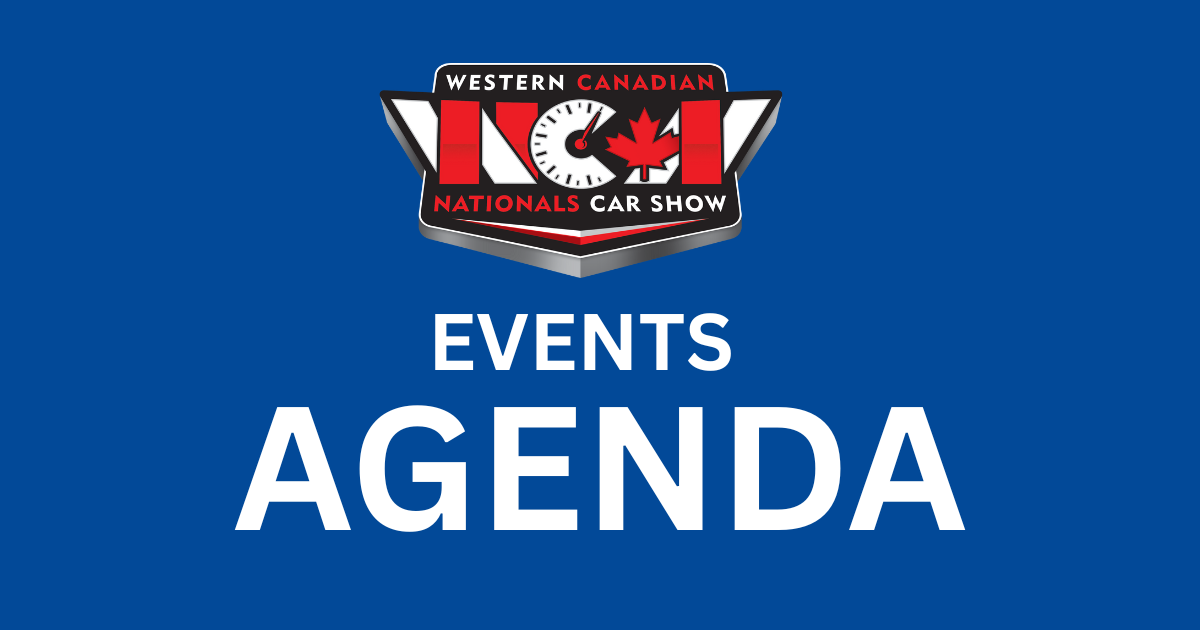 Agenda | Western Canadian Nationals Car Show | Brandon