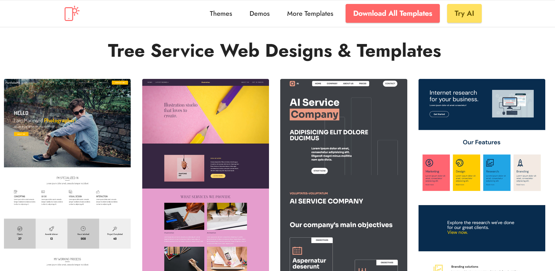 Top 5 Website Builders with Tree Service Templates