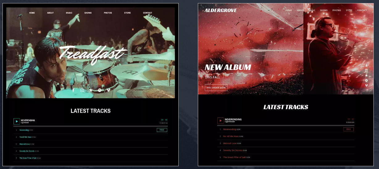 6 Best Website Builders for Bands: Elements & Content Ideas