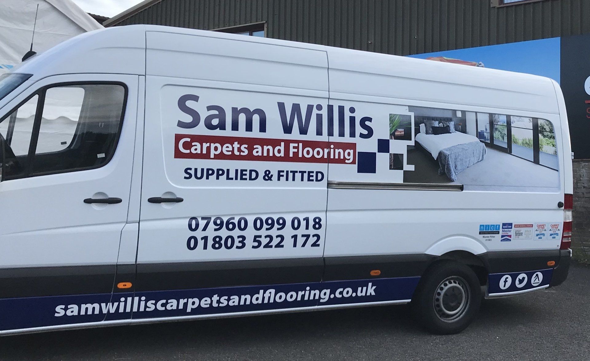 Vinyl fitting by Sam Willis Flooring Specialists, Paignton