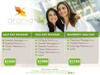 Aronia Day Spa - Luxury Best Day Spa Experience Johannesburg