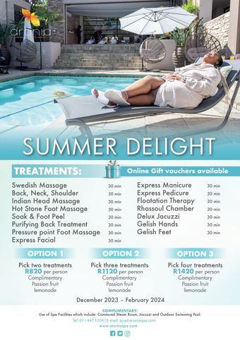 Aronia Day Spa - Luxury Best Day Spa Experience Johannesburg