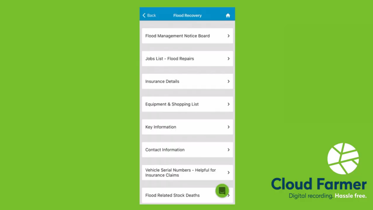 Are you using the free Flood Recovery app?
