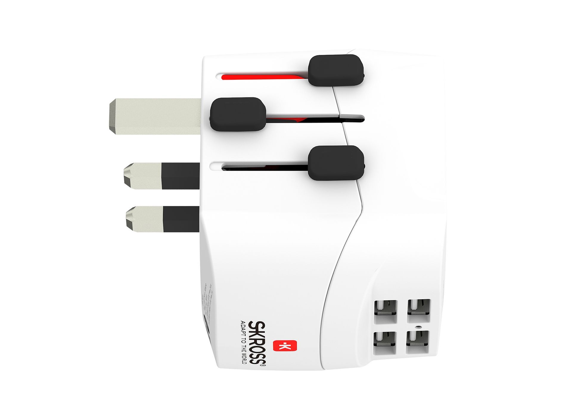 SKROSS PRO Light USB 4xA Travel Adapter