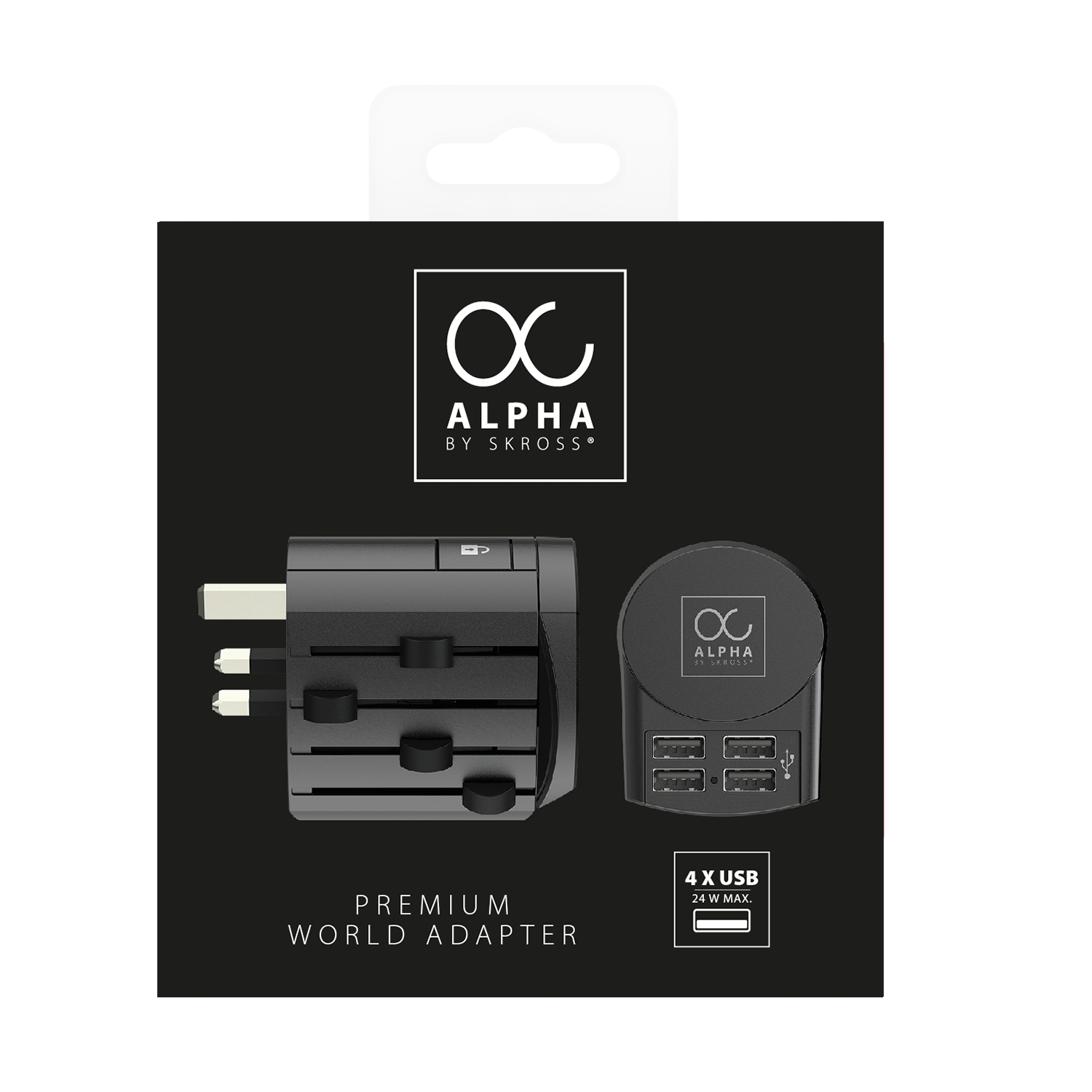 SKROSS ALPHA 4 x USB Premium Travel Adapter