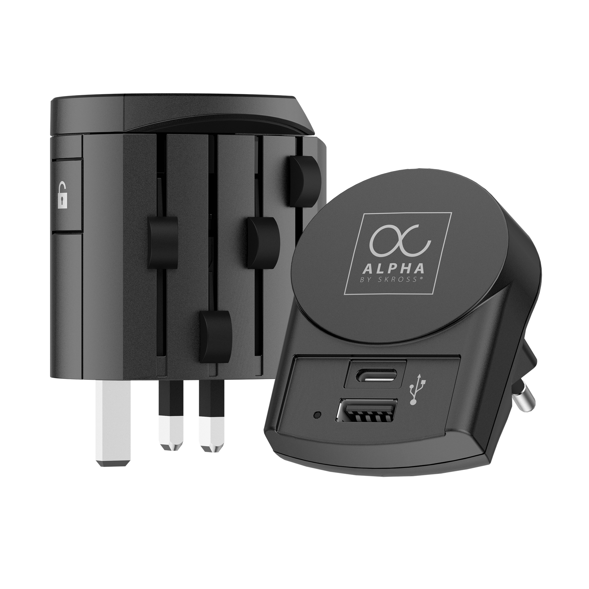 SKROSS ALPHA USB AC Premium Travel Adapter
