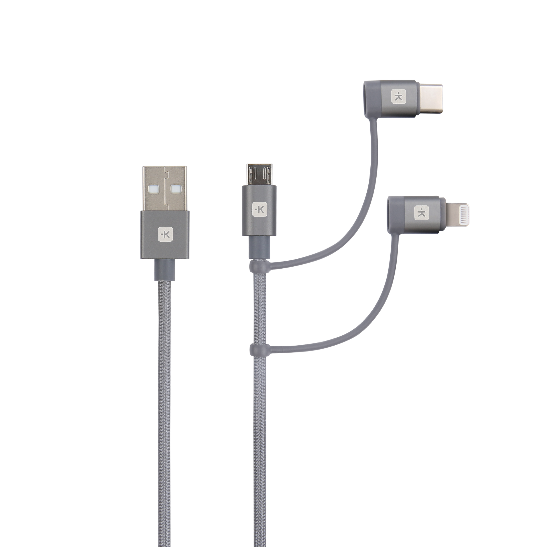 3-in-1 Lightning, USB-C & Micro USB | GO Distribution