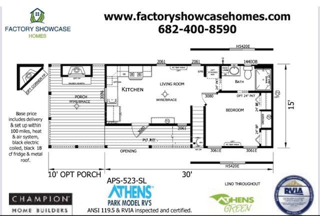 Park Model RVs Tiny Homes | Mansfield, TX | Factory Showcase Homes