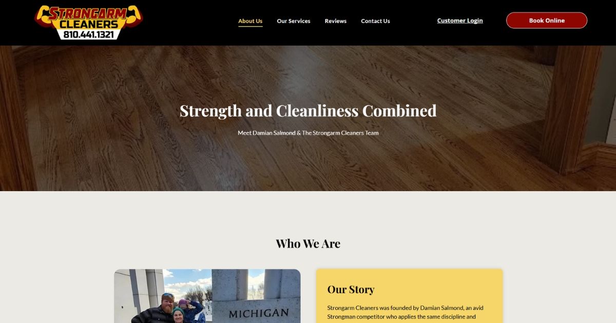 About Us | Strongarm Cleaners | Clio, MI