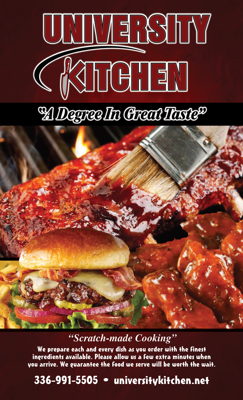 University Kitchen - High Point, NC - Menu