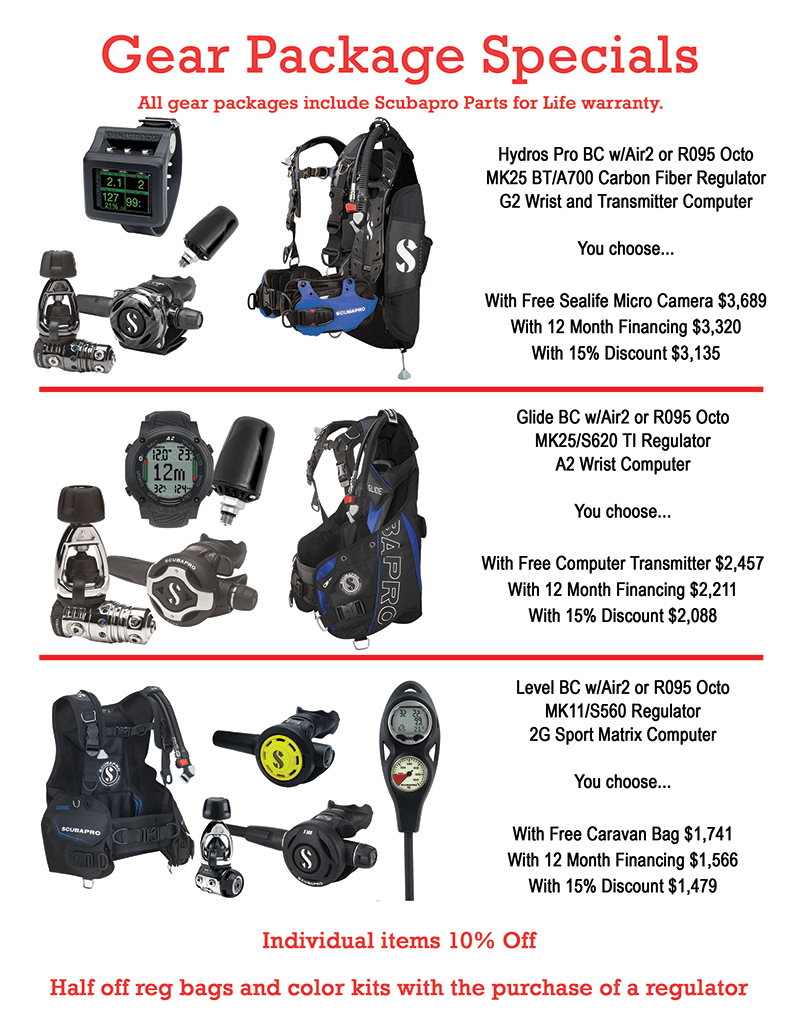 SCUBA Gear Packages
