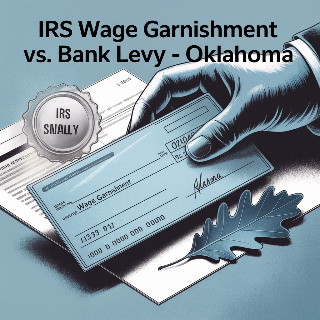 IRS Wage Garnishment vs Bank Levy in Oklahoma | What’s the Difference?