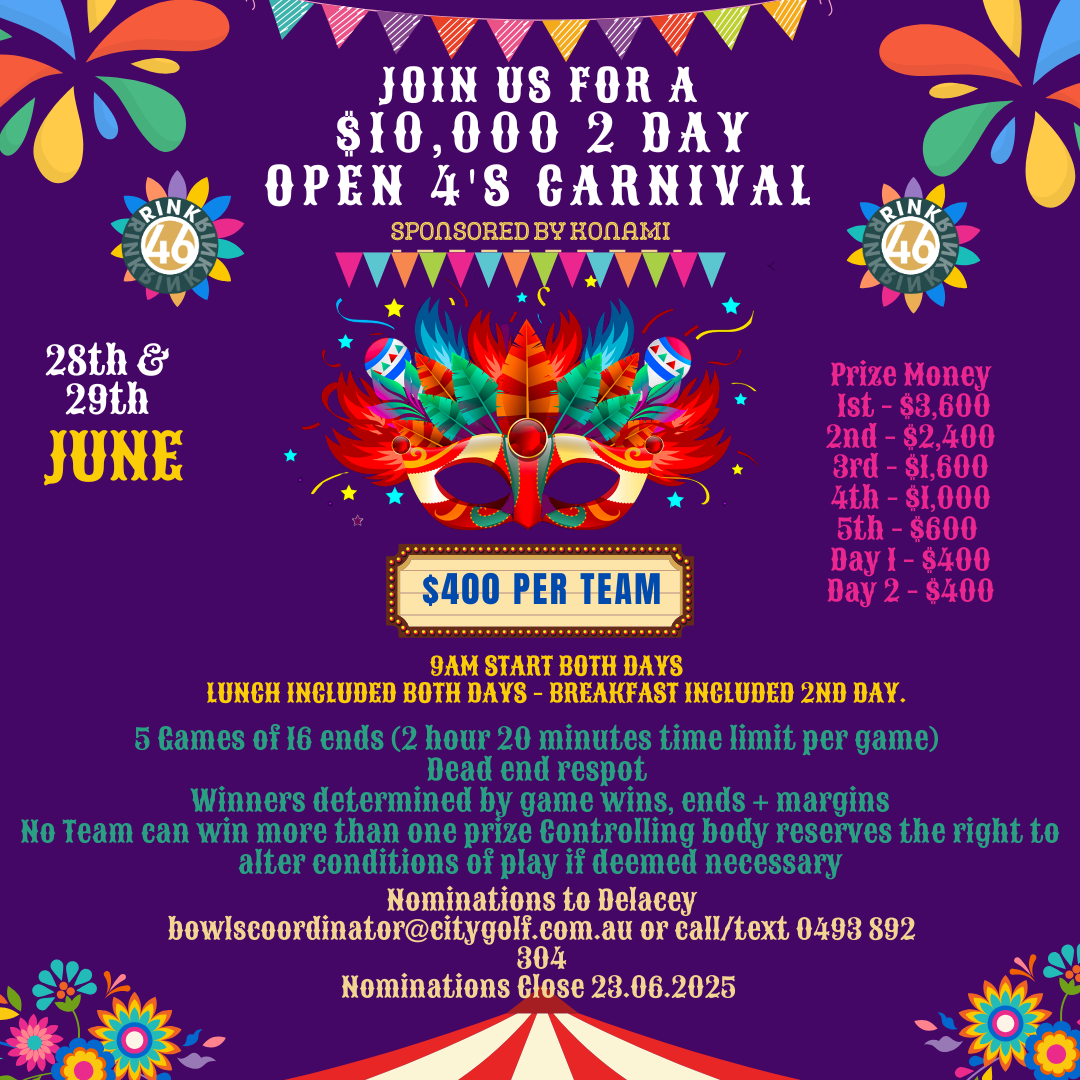 Bowls | Rink 46 ━ Beers, Bistro, Bowls & Big Screens