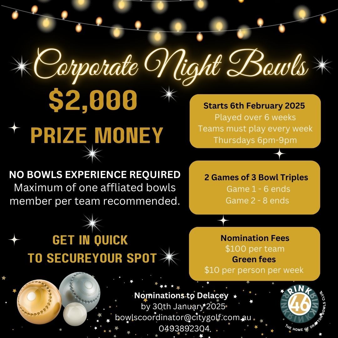 Bowls | Rink 46 ━ Beers, Bistro, Bowls & Big Screens