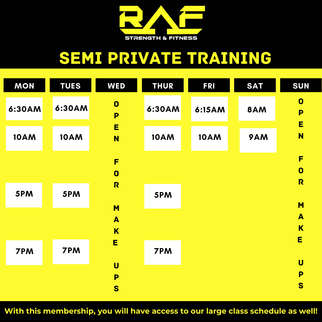 Small Group Personal Training Service - RAF Strength & Fitness