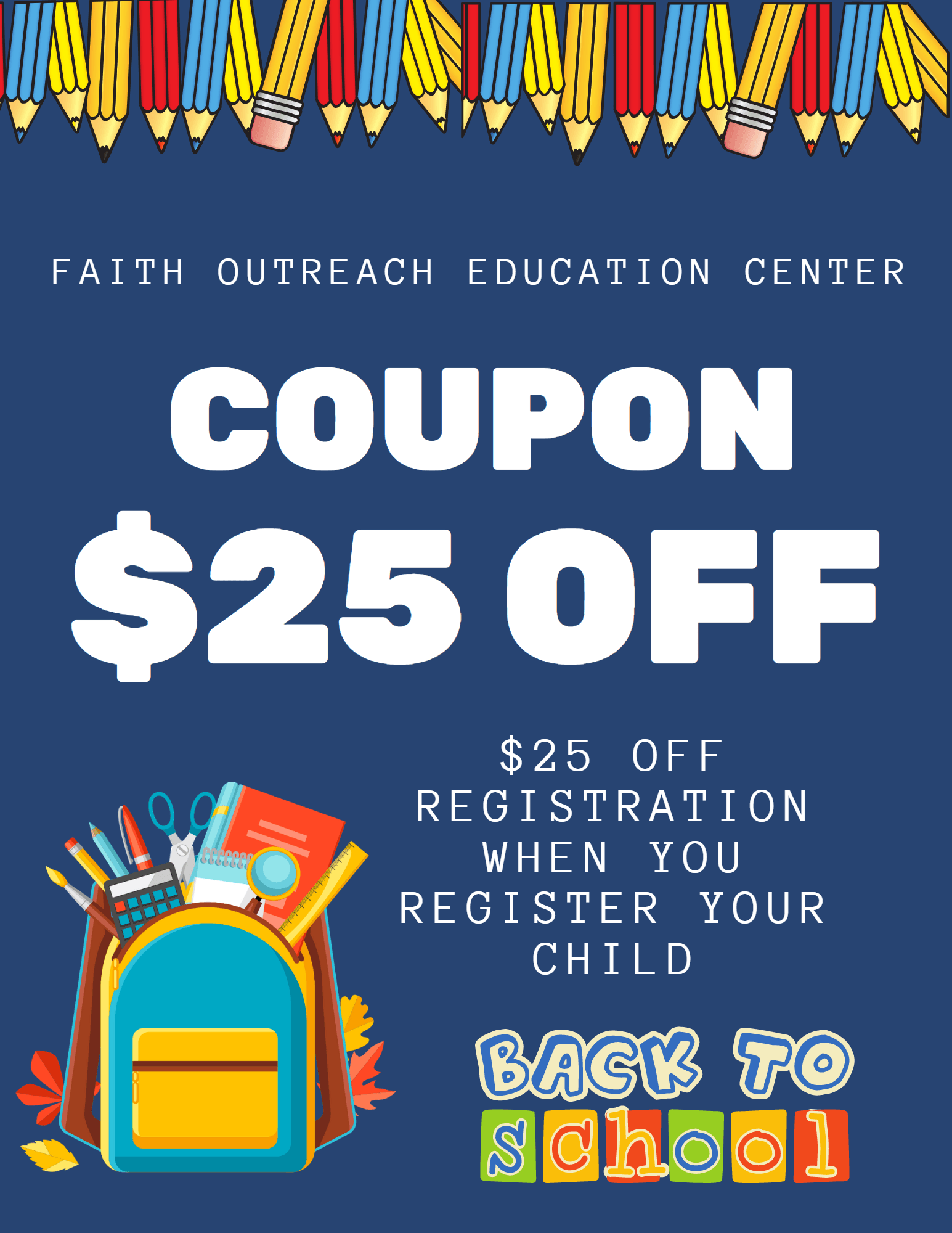 Education Center | Hampton, VA | Faith Outreach Education Center