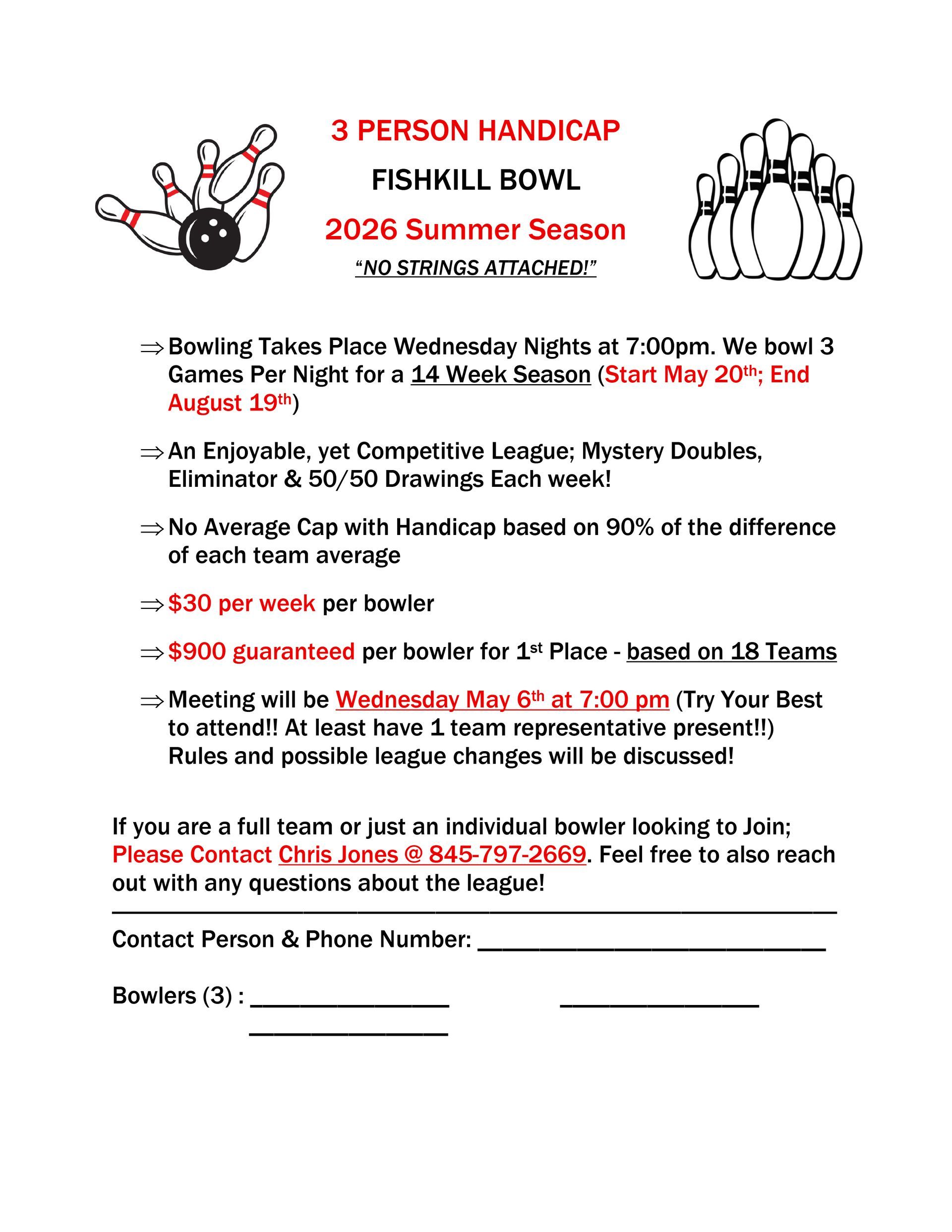 Leagues | Fishkill Bowl