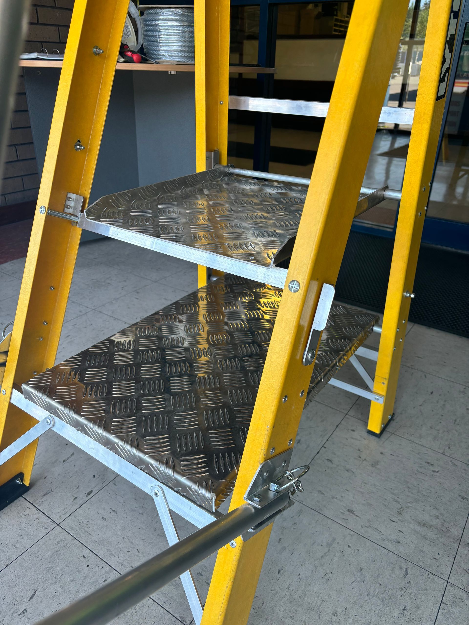 Glassfibre Double Platform Step | Lyte Ladders & Towers Limited