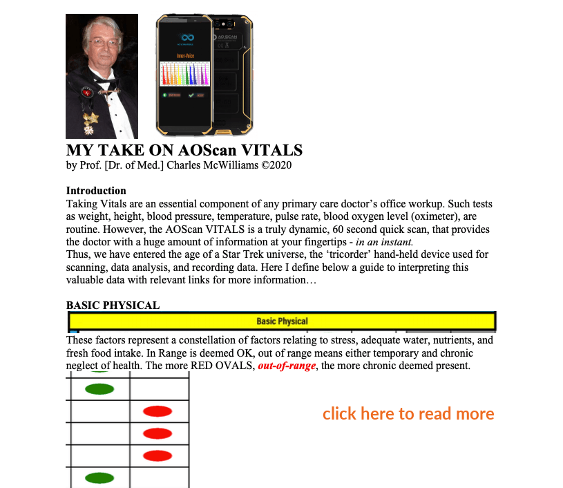 AO Body Scan | Experience Alternative Energy Medicine