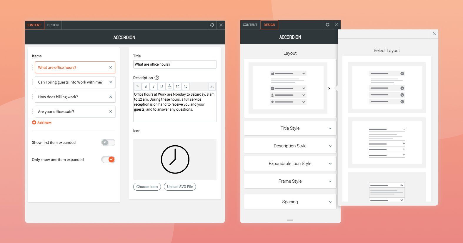 Meet the Accordion Widget: A Great Way to Display FAQs, Services and More